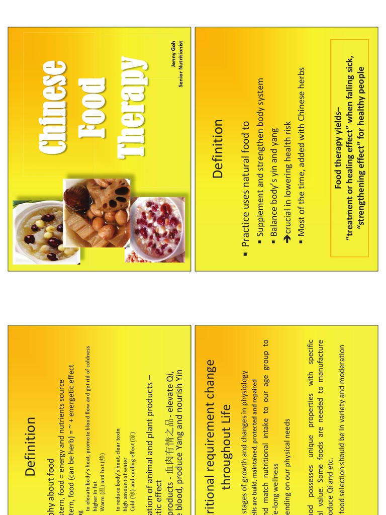 Chinese Food Therapy | PDF | Foods | Nutrition