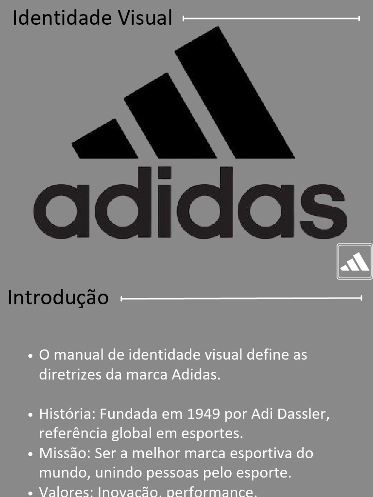 Diretrizes da Identidade Visual Adidas | PDF