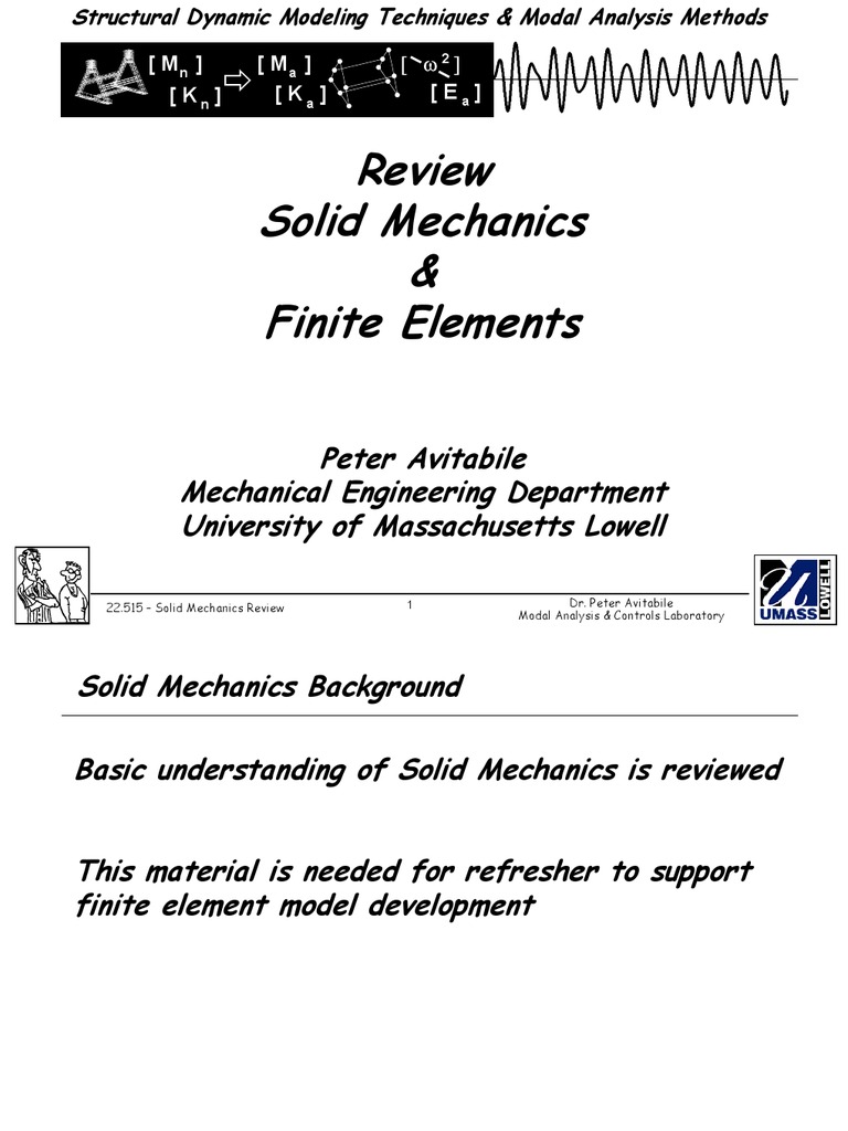 Solid Mechanics Review Overview | PDF | Deformation (Mechanics) | Bending