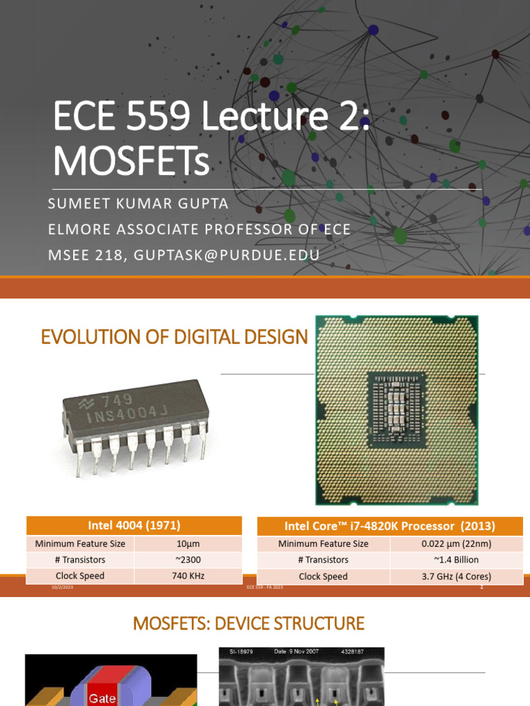 MOSFET Fundamentals in ECE 559 | PDF | Field Effect Transistor | Mosfet