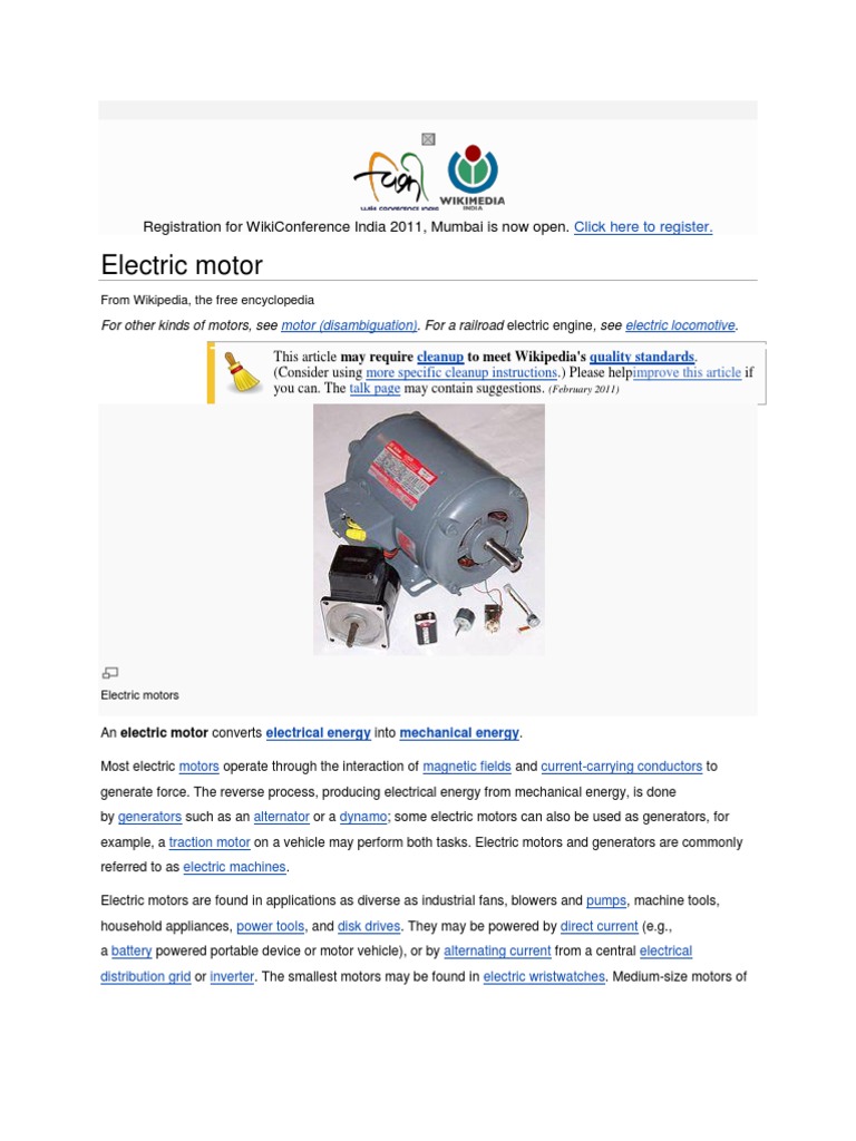 DC Motor Wiki | PDF | Electric Motor | Engines