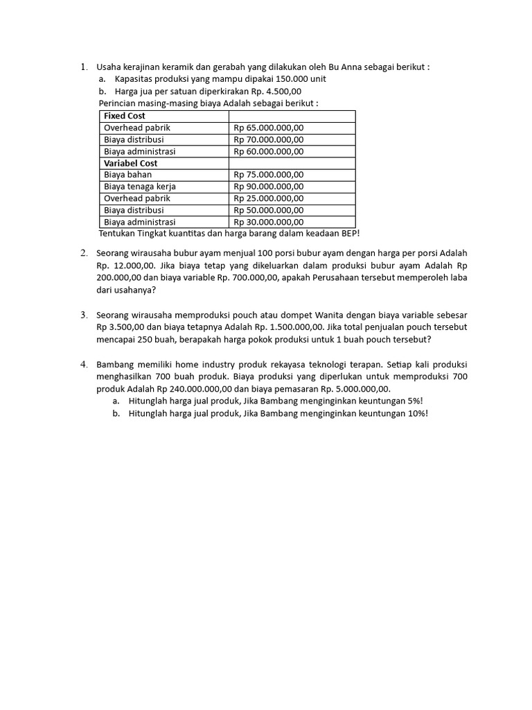 Soal Bep Pkwu Xii | PDF