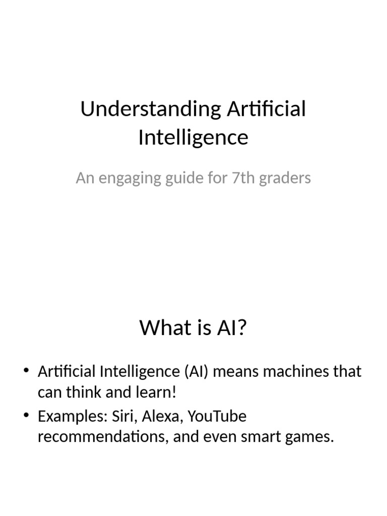Understanding Artificial Intelligence Presentation | PDF