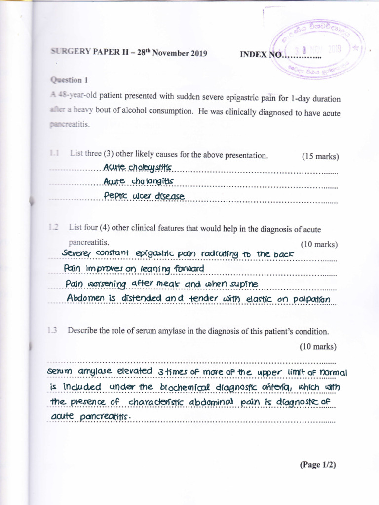 Surgery Paper II - 24 R | PDF | Human Diseases And Disorders ...