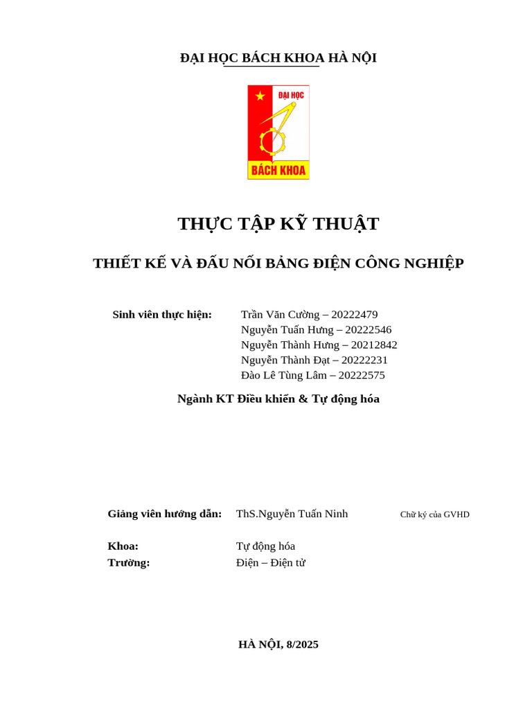 Báo Cáo TTKT - 20243 | PDF