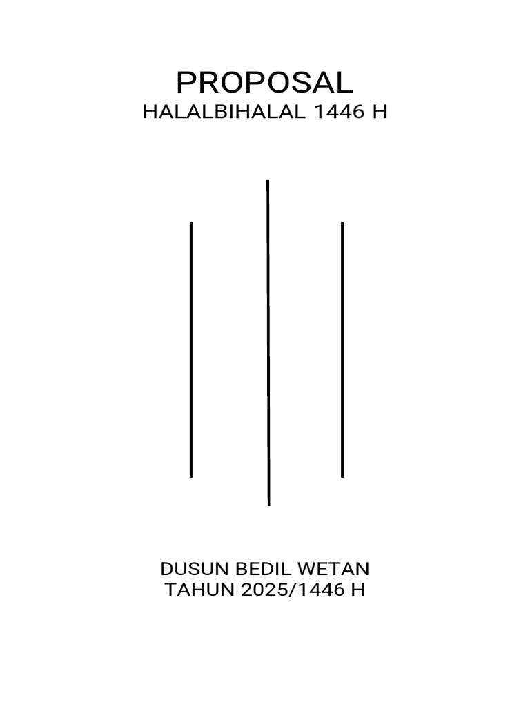 Proposal Halalbihalal Dusun Bedil Wetan | PDF