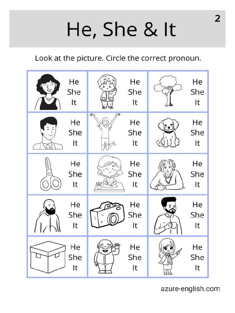 Kls 2 He She It | PDF
