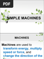 Simple Machines in Bicycles Explained | PDF