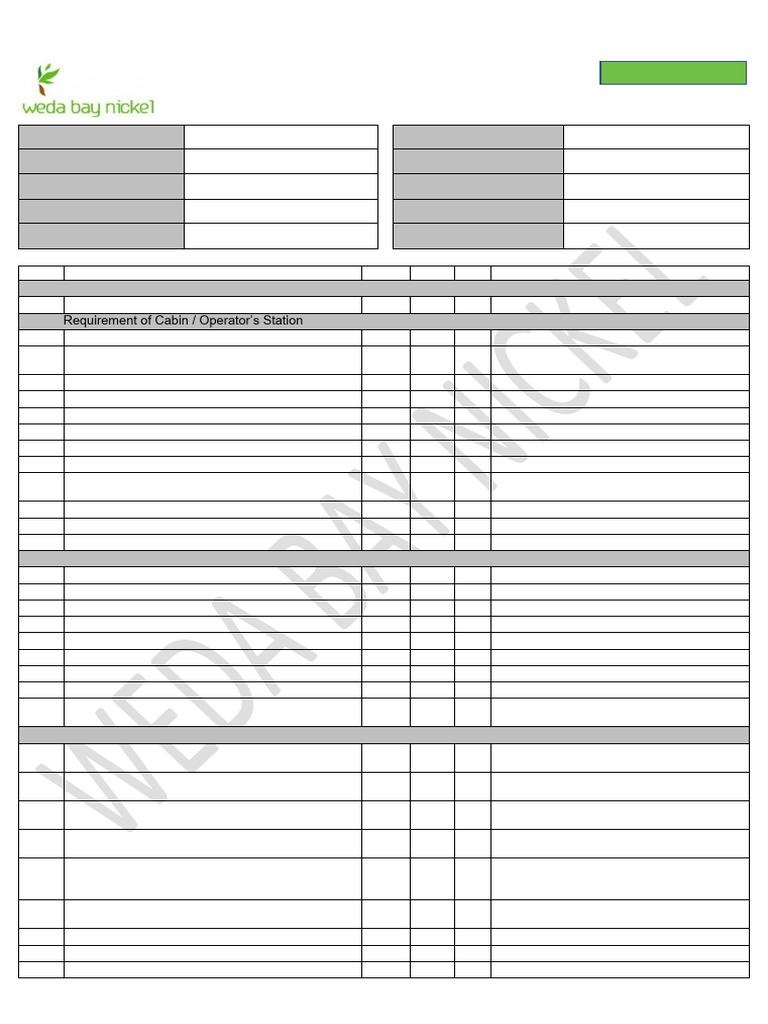 Dozer Commissioning Checklist Guide | PDF | Wheeled Vehicles | Car Body ...