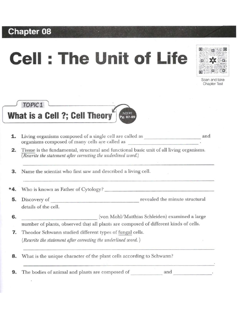 Cell The Unit of Life PDF | PDF