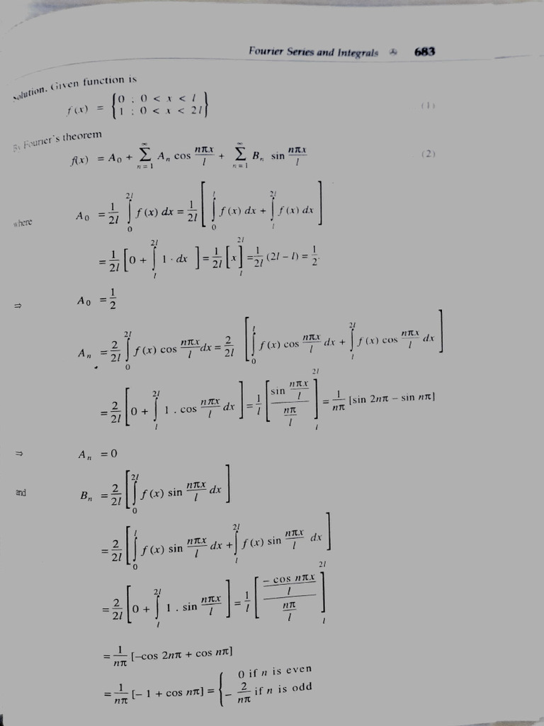 Fourier Integral | PDF