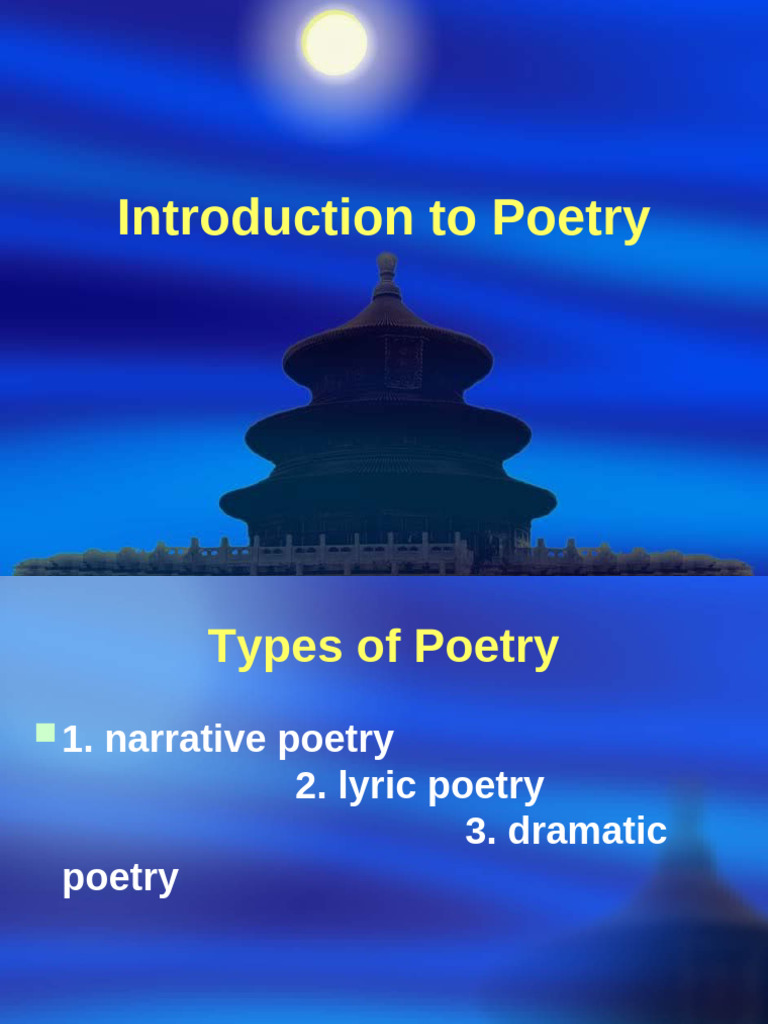 Types and Forms of Poetry Explained | PDF