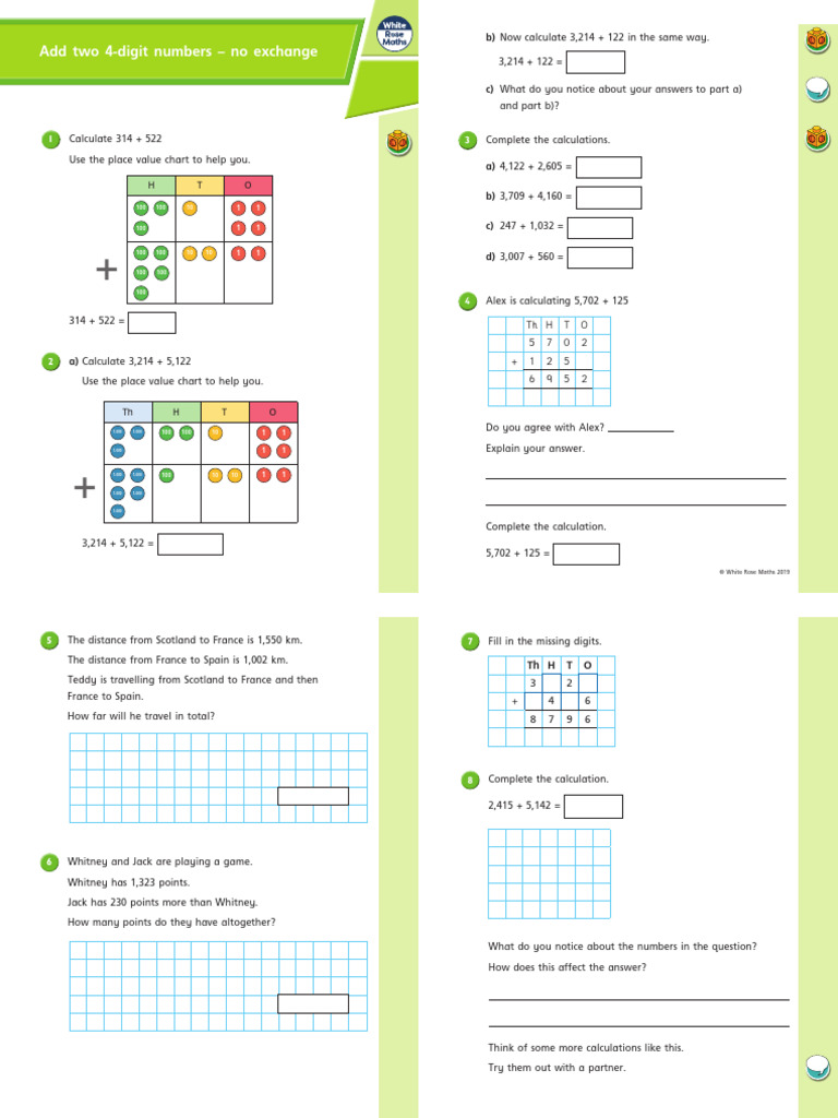 Lesson 2 Add Two Digit Numbers No Exchange 2019 | PDF