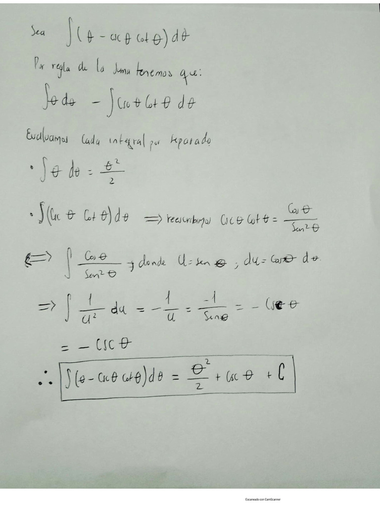 INTEGRALES RESUELTAS Cálculo | PDF