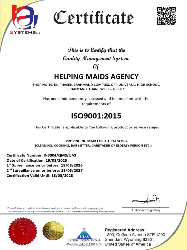 Helping Maids Agency 9001 | PDF