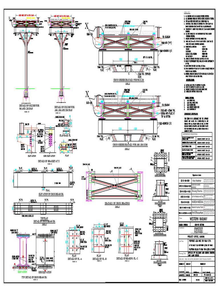 Skywalk Structural Details and Plans | PDF