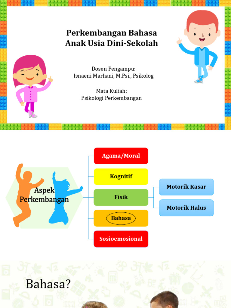 Perkembangan Bahasa Anak Usia Dini | PDF