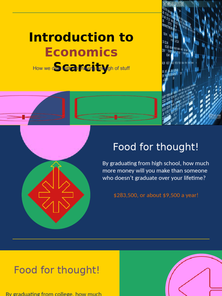Presentation - Economic Scarcity and Opportunity Cost | PDF ...