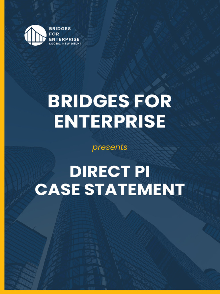BfE Direct PI Case Statement | PDF | Economies