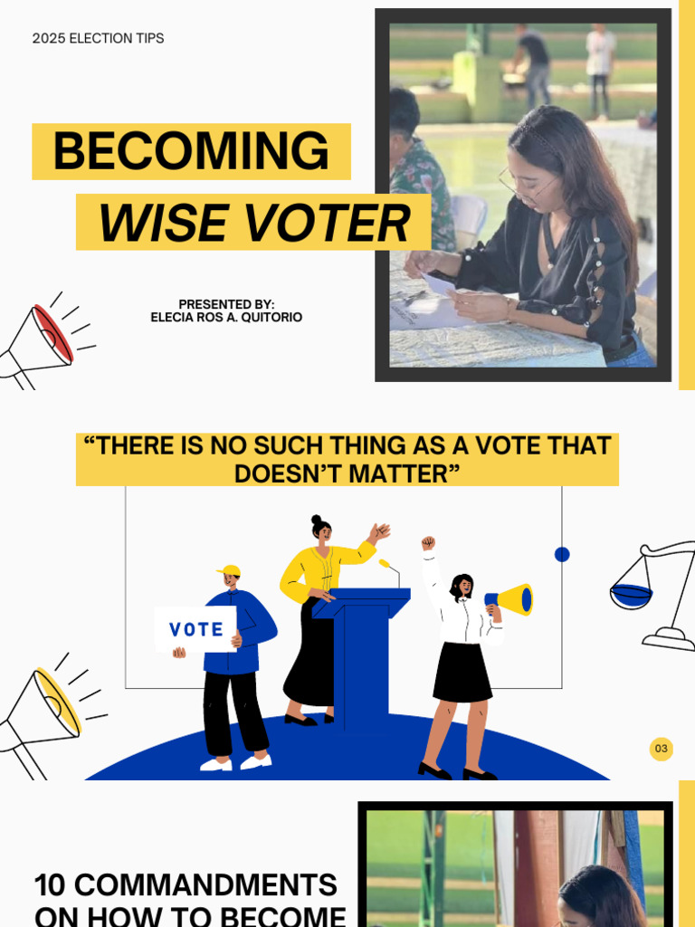 2025 Election Tips for Wise Voters | PDF
