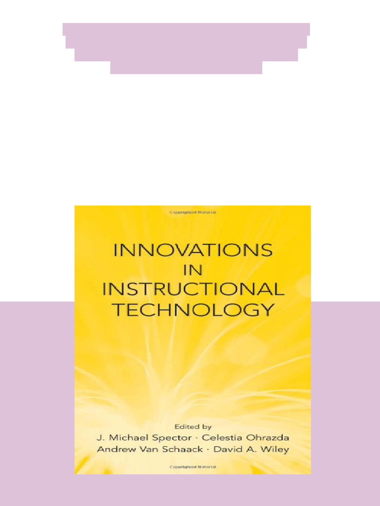 (Ebook) Innovations in Instructional Technology by J. Michael Spector, Celestia Ohrazda, Andrew ...
