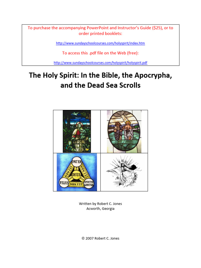The Holy Spirit _ in the Bible, The Apocrypha and the Dead Sea Scrolls ...