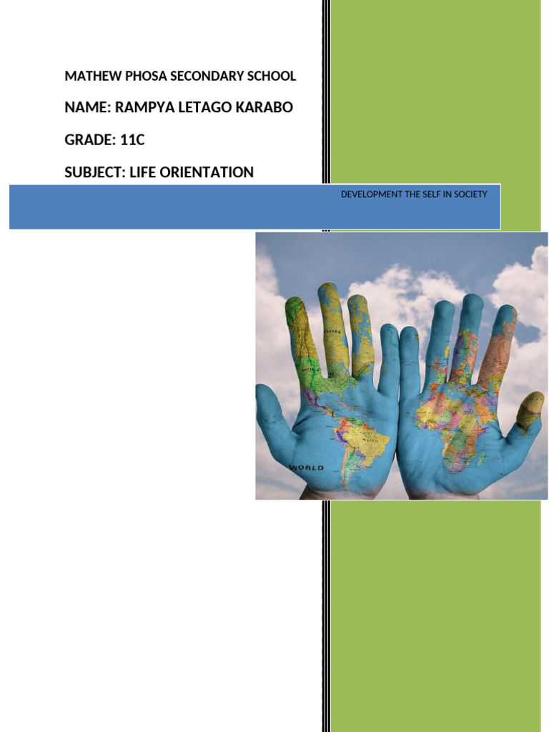 Development The Self in Society | PDF | Sexually Transmitted Infection ...