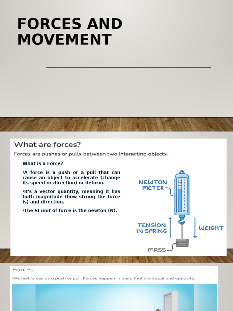 Forces and Motion With Exersice 3 | PDF