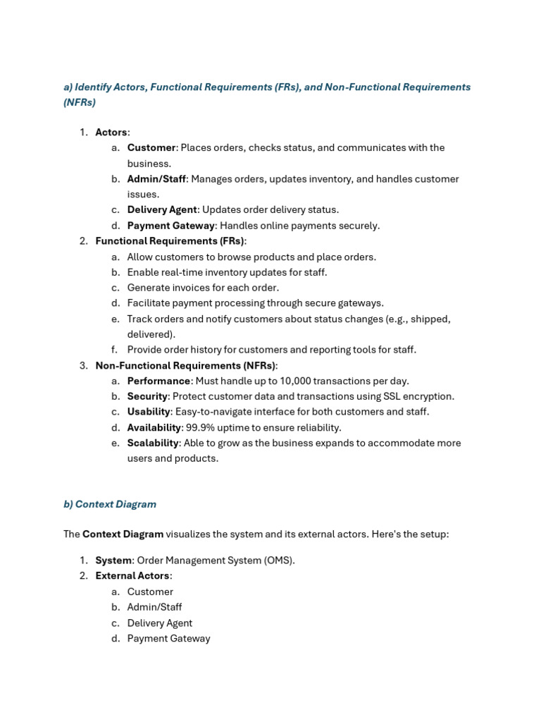 A) Identify Actors | PDF