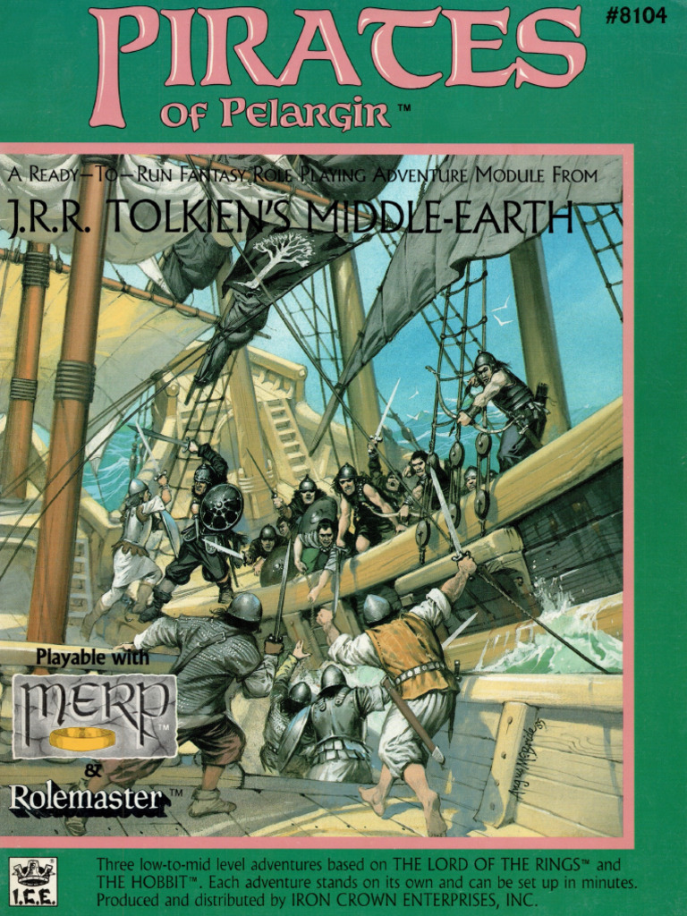 Pirates of Pelargir - ICE MERP RPG #8104 Ready-To-Run Adventures (1987 ...