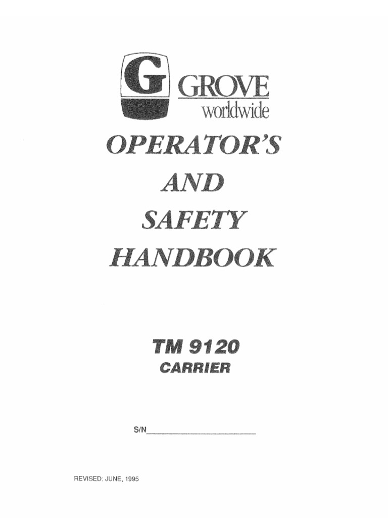 Grove Tm9120 - Operator Carrier | PDF