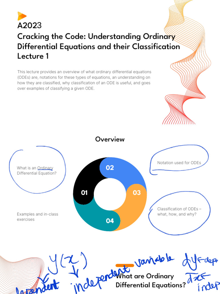 Understanding Ordinary Differential Equations | PDF | Ordinary ...