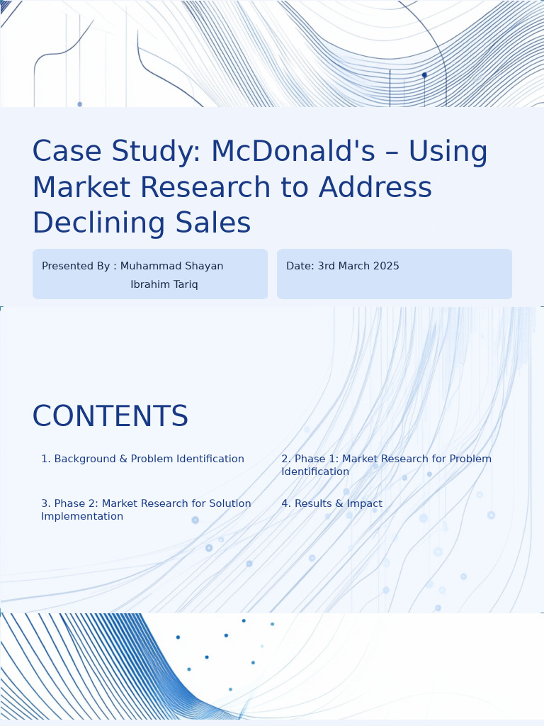 Case Study - McDonald's - Usin | PDF