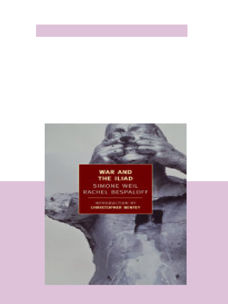 War and The Iliad Simone Weil Digital Download | PDF | Zoology