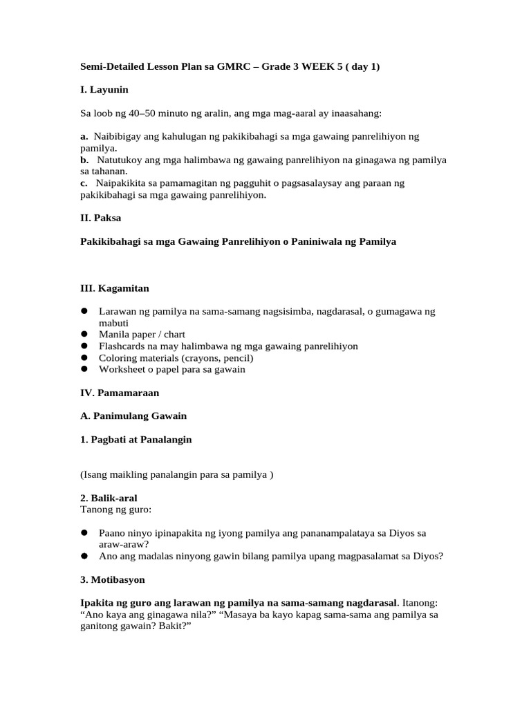 GMRC & Science Semi-Dlp | PDF