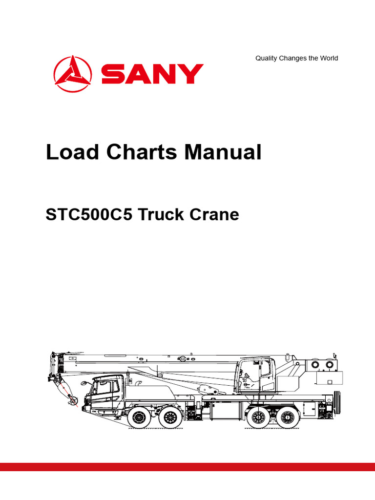 STC500C5 Load Charts Overview | PDF | Crane (Machine) | Mechanical ...