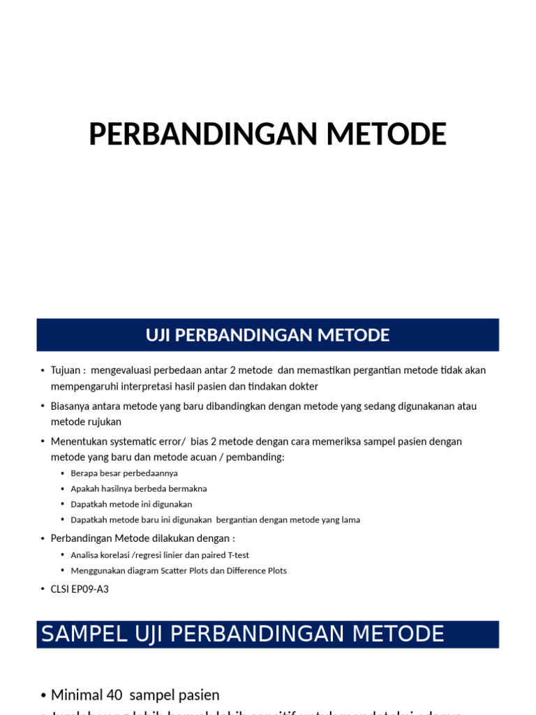 Method Comparison Final - Kuliah 5 | PDF