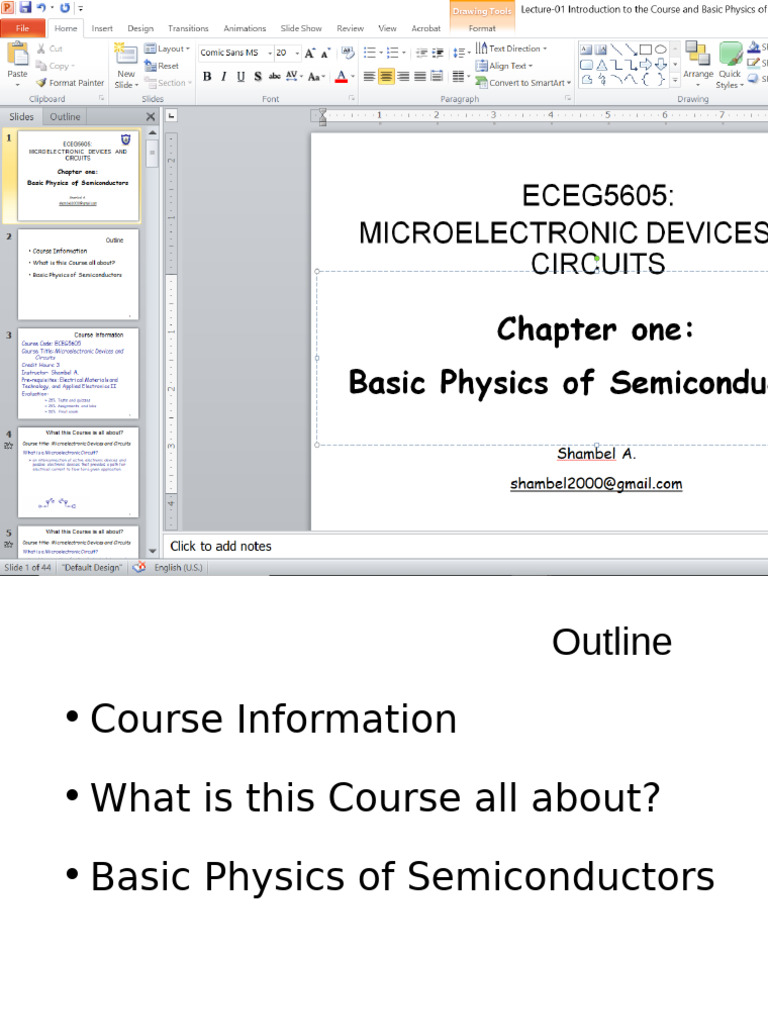 Lecture 01 Introduction To The Course and Basic Physics of Semiconductors | PDF | Doping ...