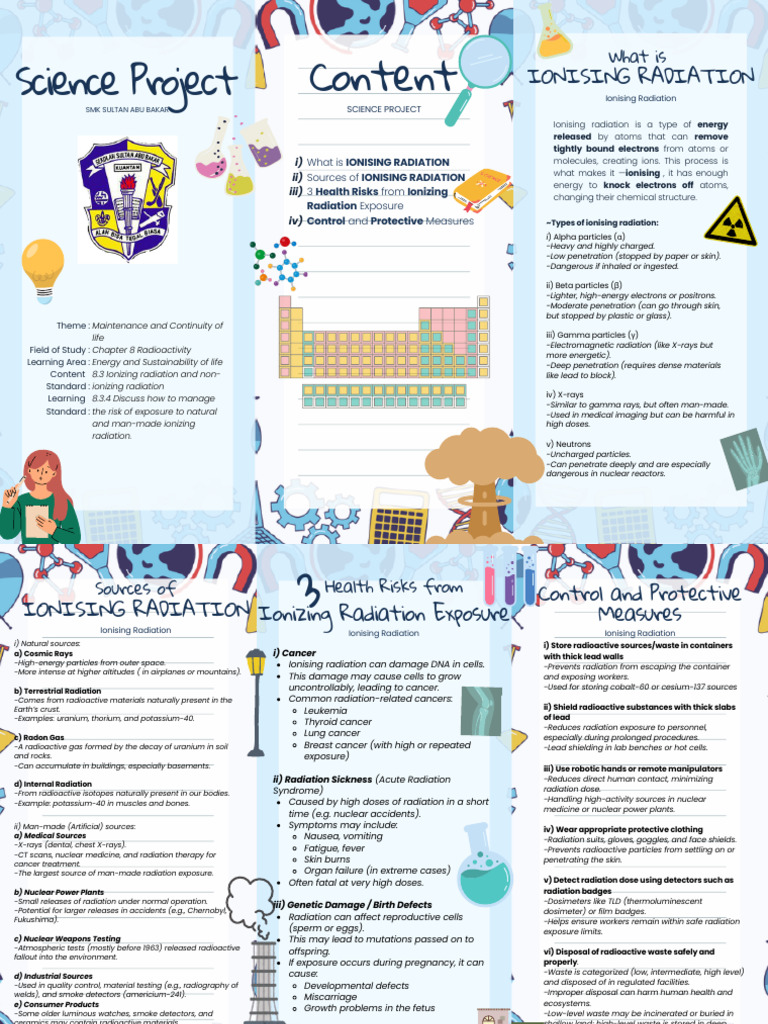 Science Project | PDF | Ionizing Radiation | Physical Phenomena