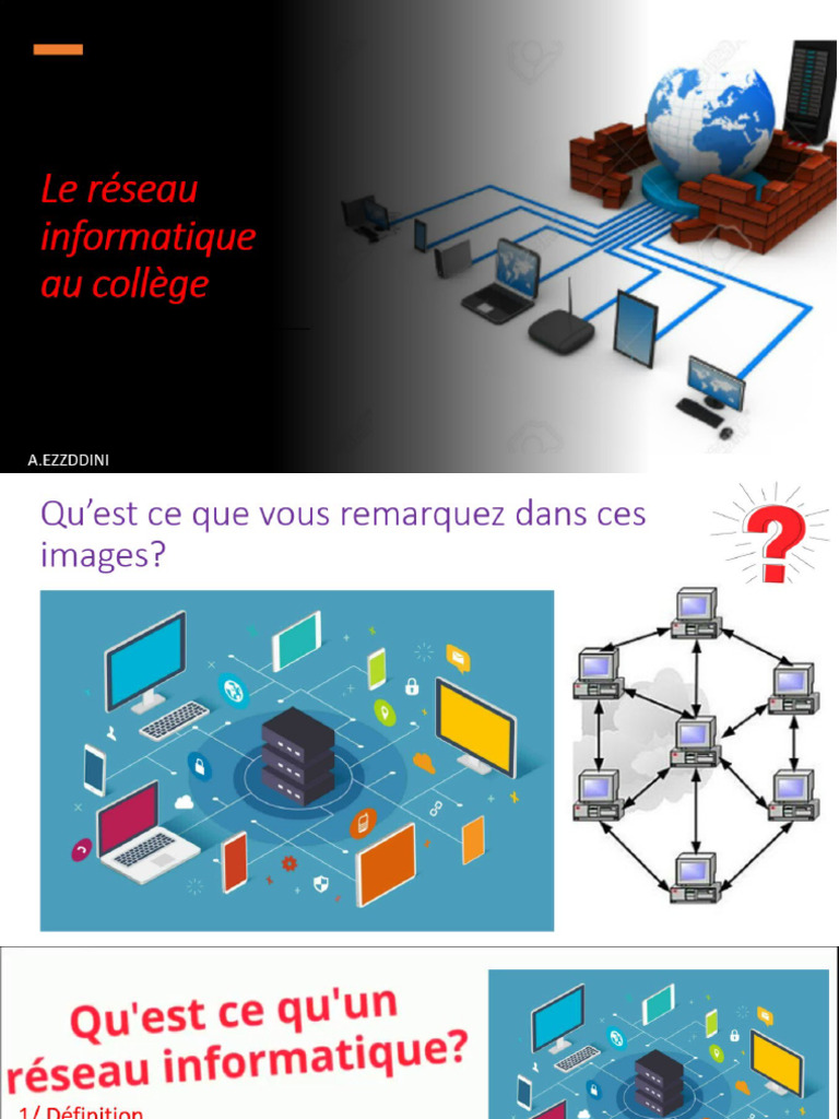 5è-S1-Cours - Le Réseau Informatique Au Collège | PDF