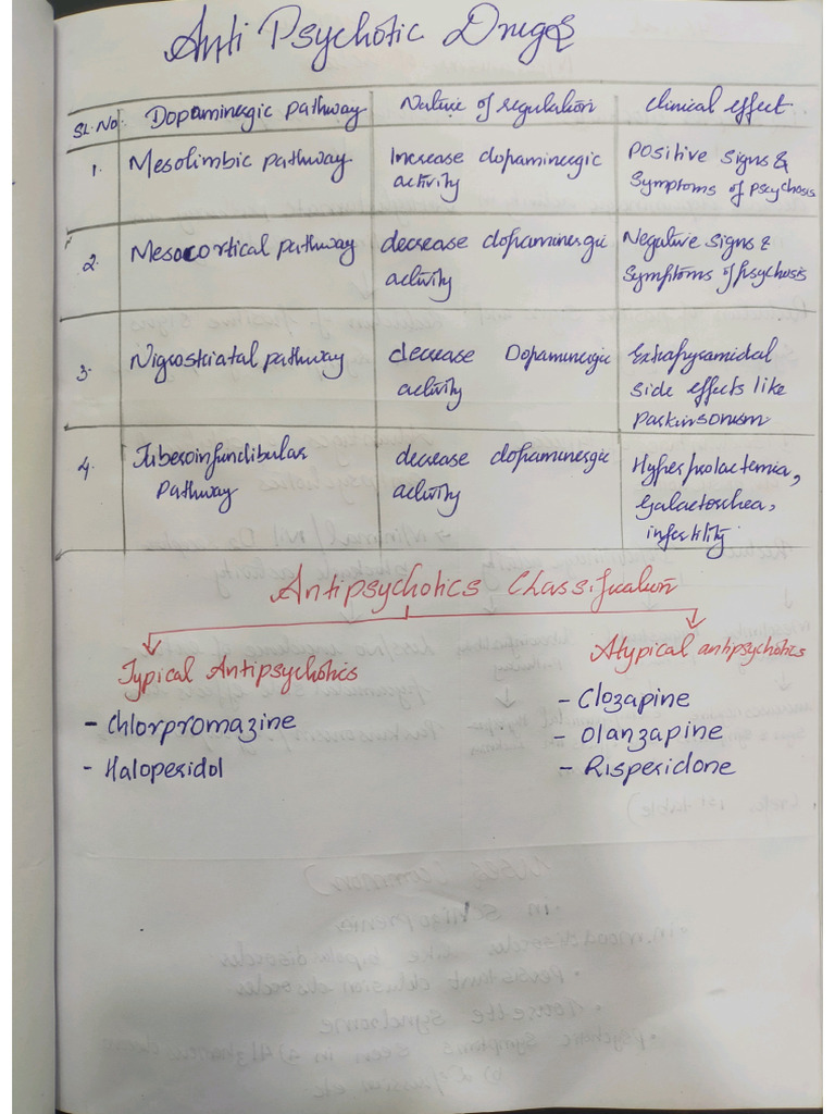 Anti Psychotics Notes | PDF
