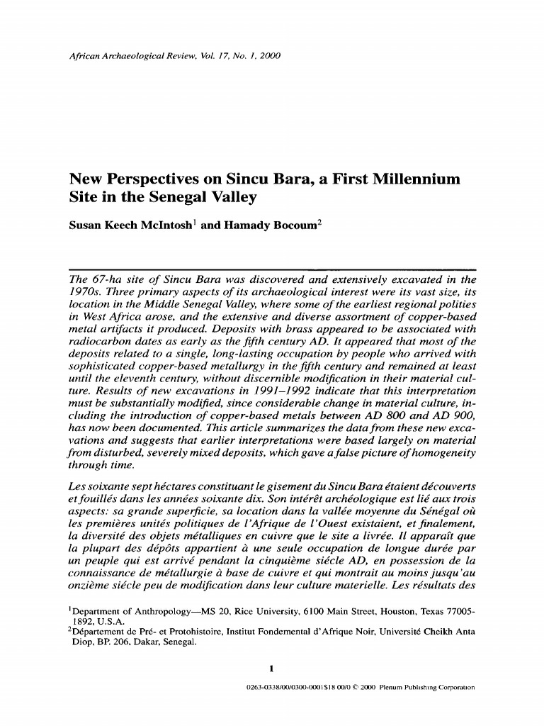 New Perspectives On Sincu Bara A First M | PDF | Tooth