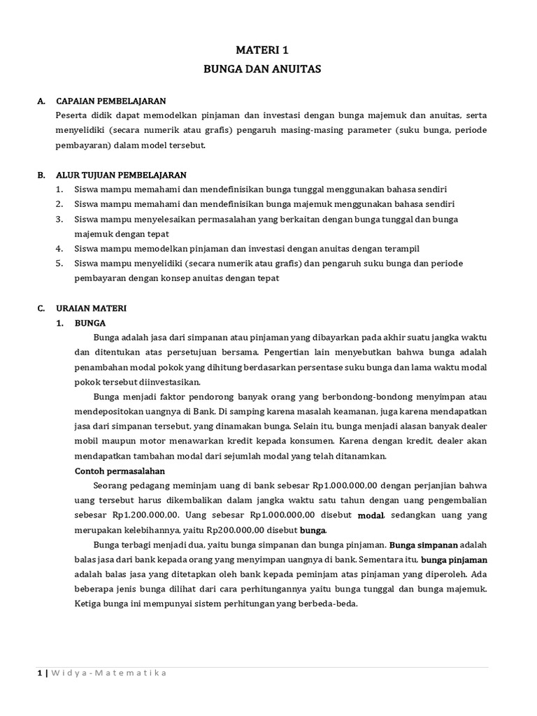 Materi Bunga Tunggal dan Majemuk | PDF