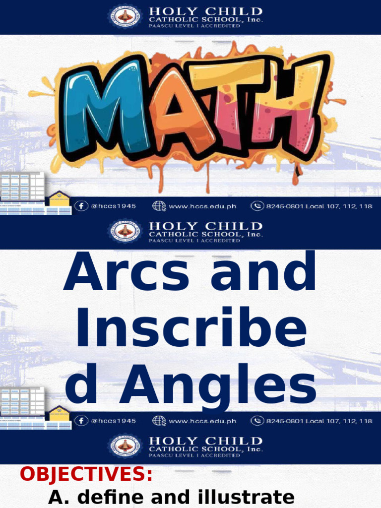 2 Arcs Inscribed Angles | PDF | Circle | Angle
