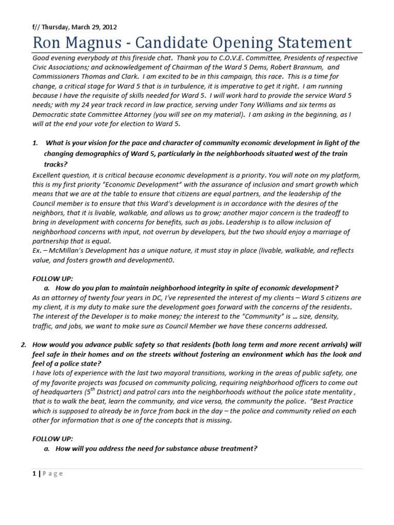 Forum 2 - 3-29-12 - Ron Magnus | PDF | Vocational Education | Community