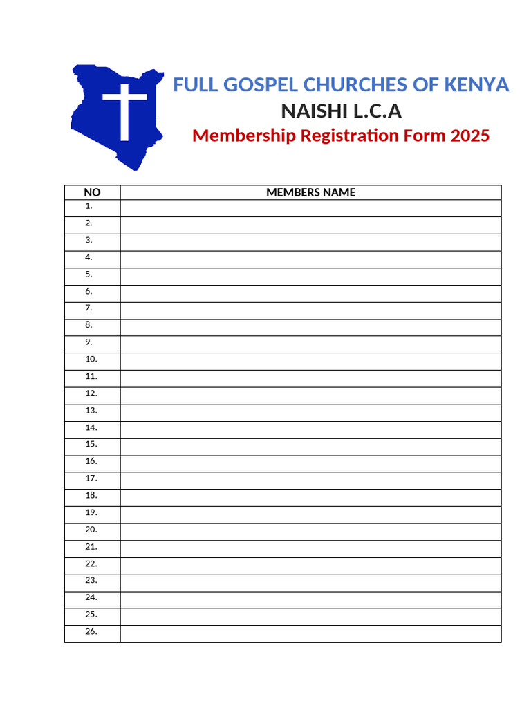 Full Gospel Churches of Kenya: Naishi L.C.A | PDF