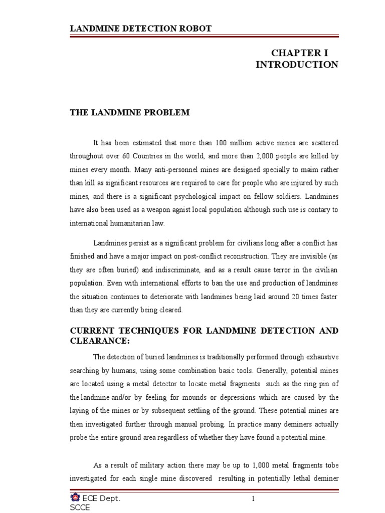 Metal Detection Robot | Download Free PDF | Embedded System ...