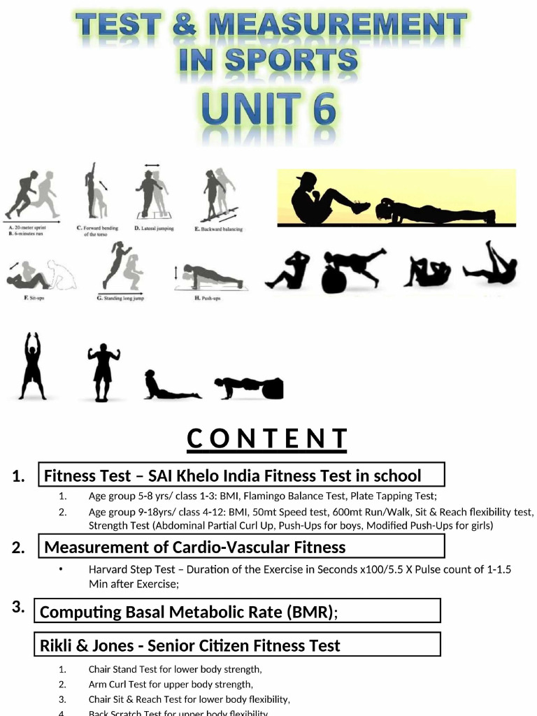 Test, Measurement in Sports | PDF