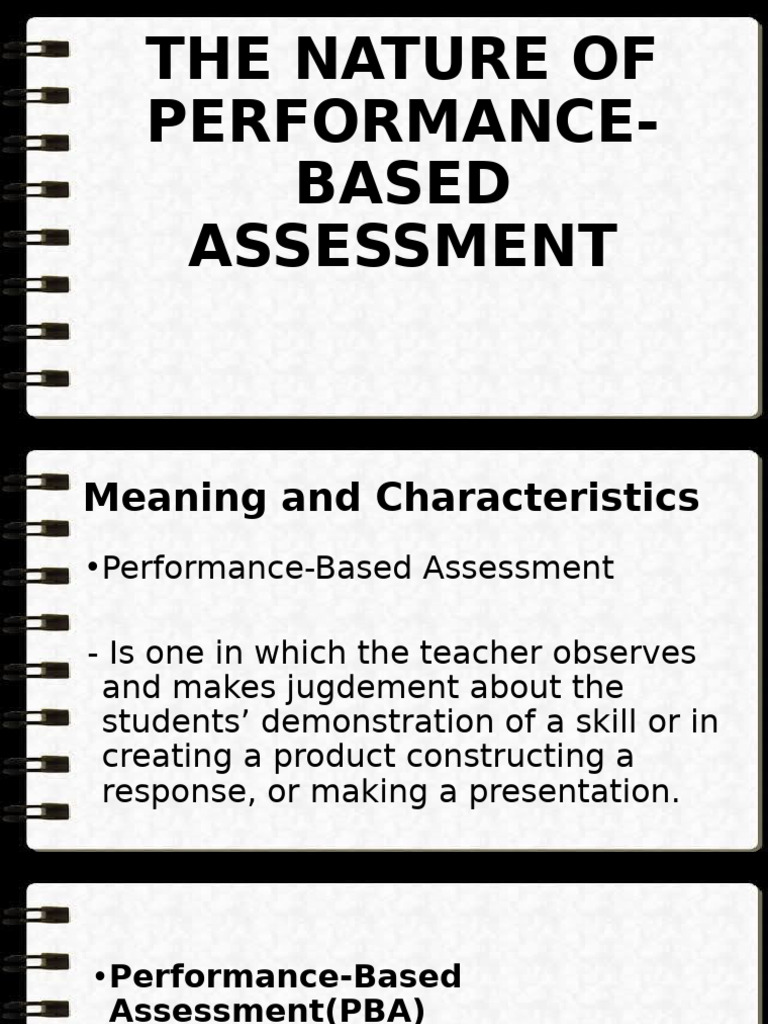 Understanding Performance-Based Assessment | PDF | Educational ...