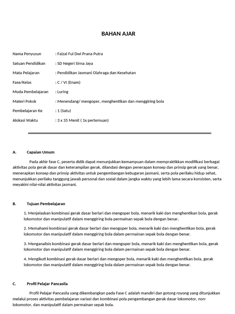 Modul Ajar. DD Edit | PDF